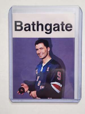 Andy Bathgate Artist Signed Hockey Art Card 1/10 | eBay