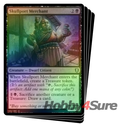 Foil Skullport Merchant X4 M/NM MTG Commander Legends: Battle For ...