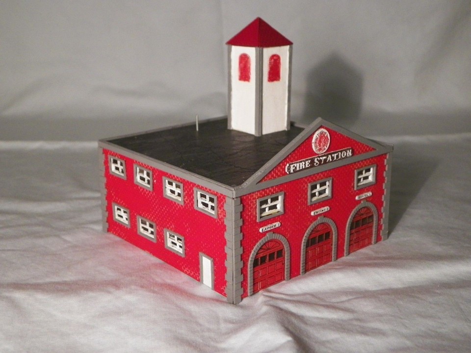 HO Scale Fire House Kit | eBay