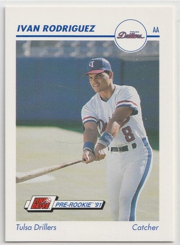 1991 Line Drive Pre-Rookie #592 Ivan Rodriguez Tulsa Drillers | eBay