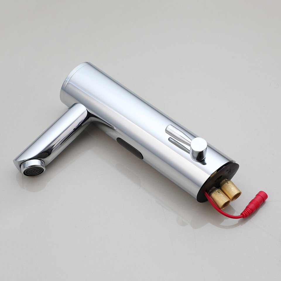 Bathroom Basin Touchless Automatic Sensor Faucet Hands Free Brass Mixer ...