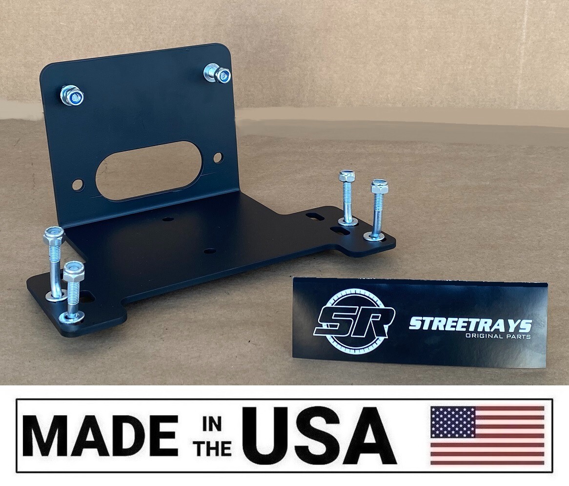 [SR] Winch Mounting Bracket Plate FOR 2005-2016 Kawasaki KAF400A Mule ...