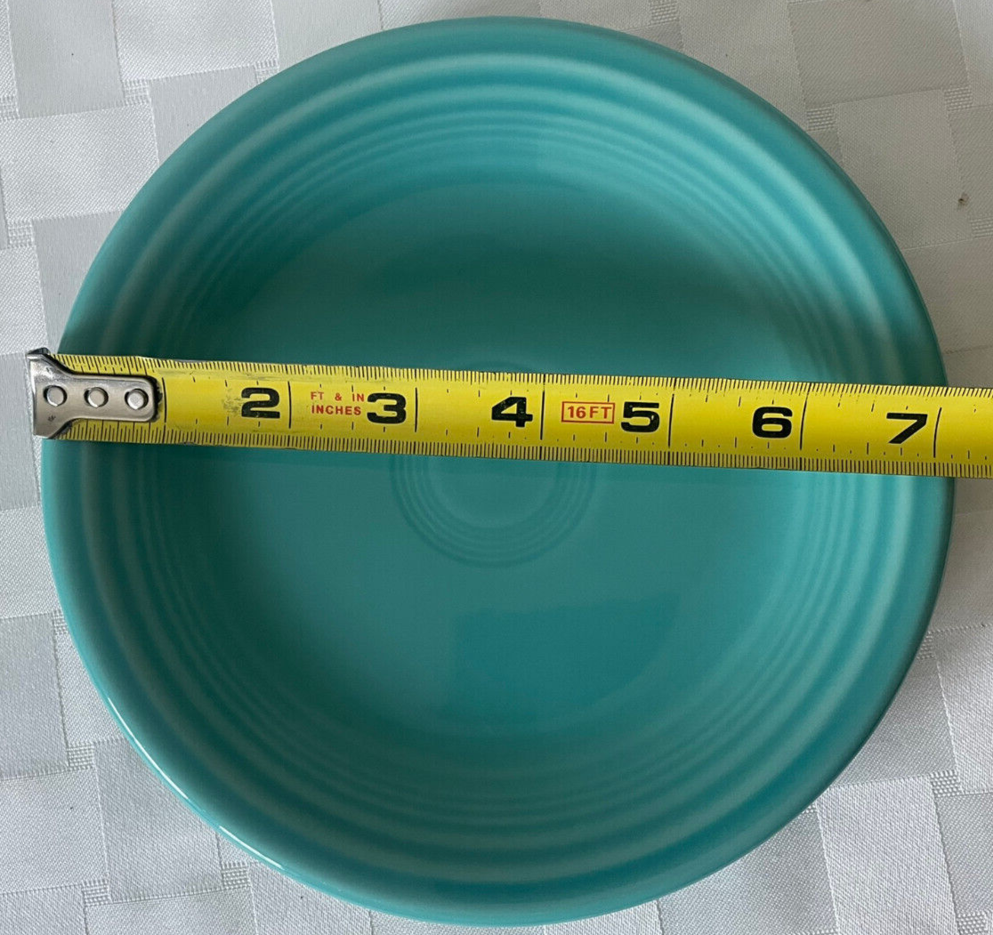 Fiesta TURQUOISE Blue Classic Rim 7.25" Place Setting Salad Plate ...