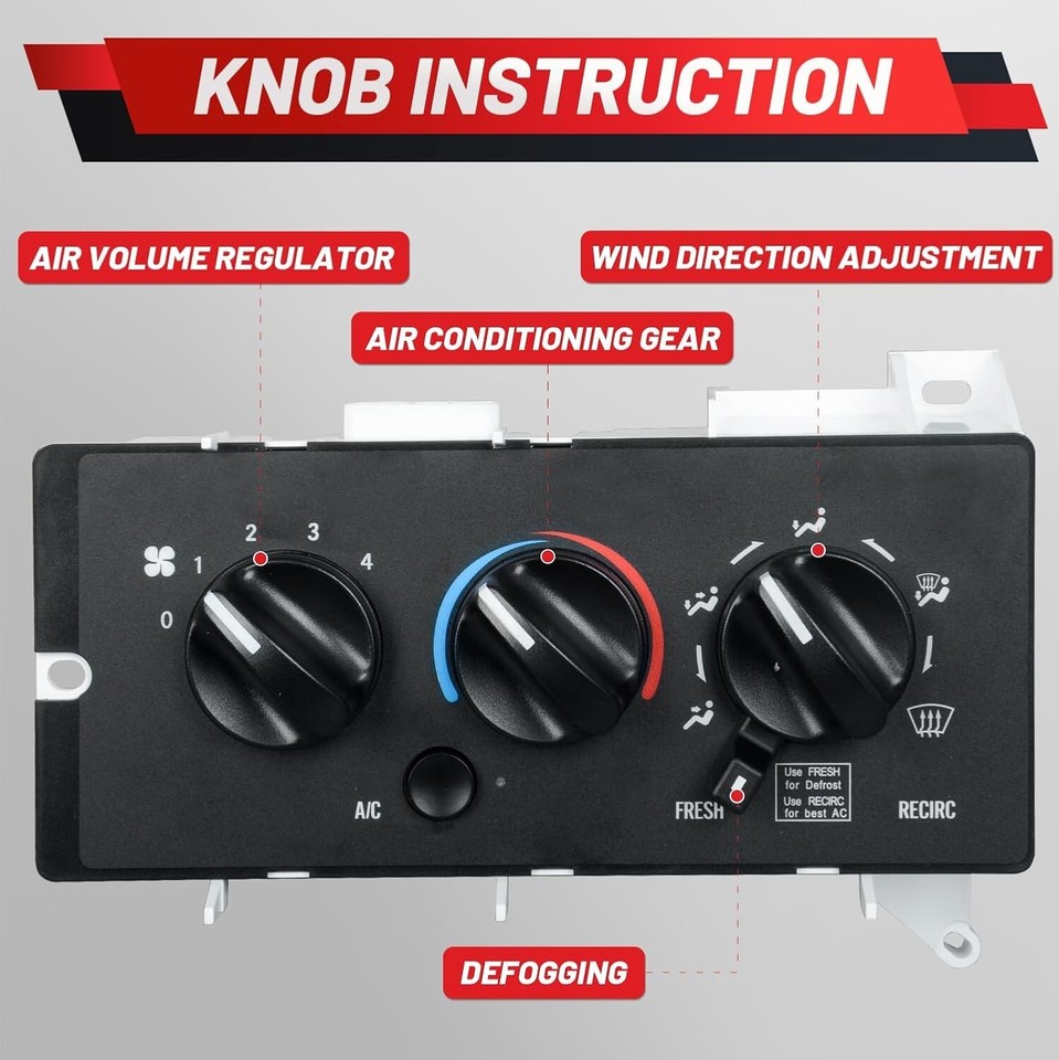 7787-880011 A/C Panel Climate Control Module for Mack Ch613 Cv713 2001 ...
