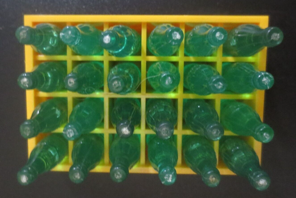 Enjoy Coca-Cola Yellow Plastic Case 3.5 x 2.25 inches 24 Green Plastic ...