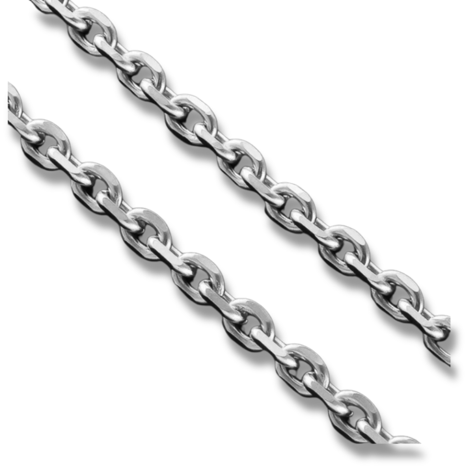 Stainless Steel Cable Link Chain Necklace Silver Tone 7-12mm 16-30" Men ...