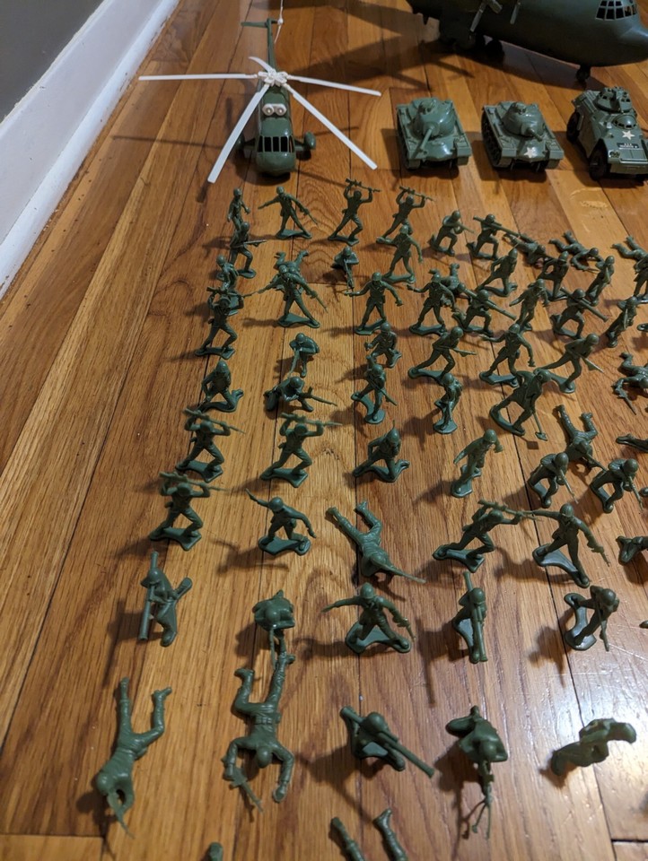 Huge Vintage Tim-Mee & Processed Plastics Soldiers And Vehicles Lot | eBay