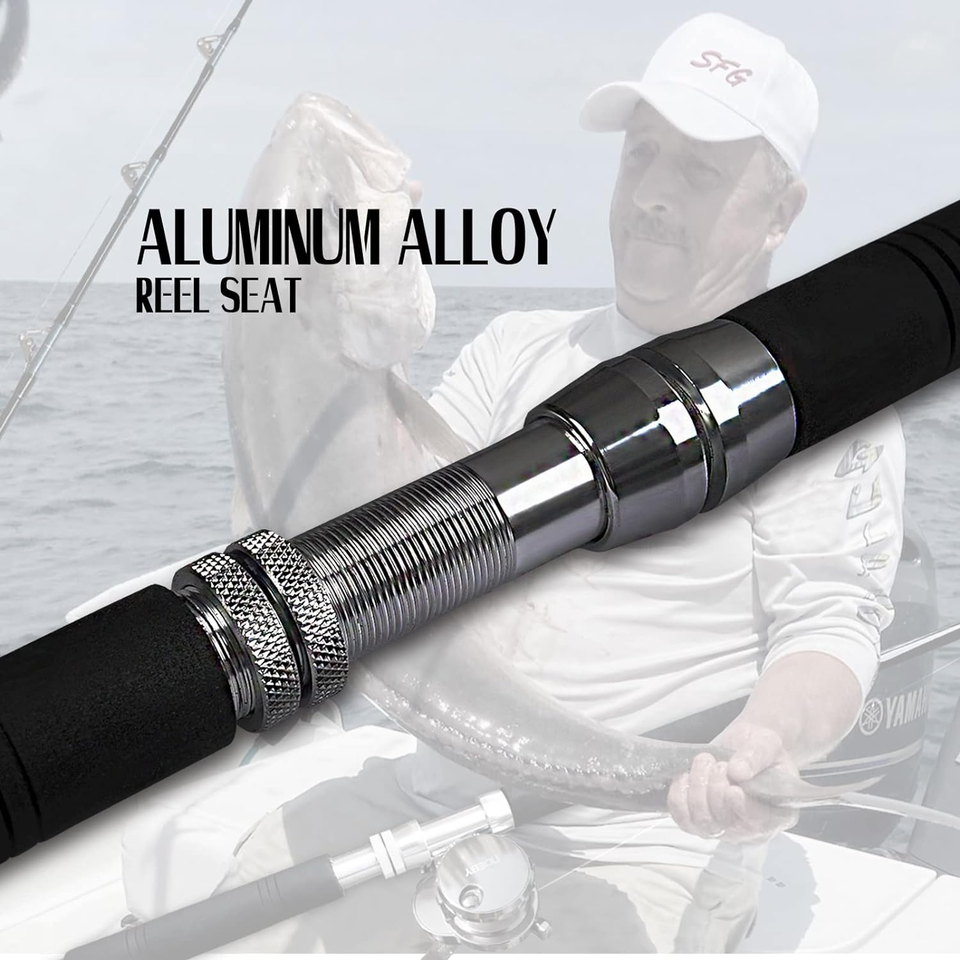 Saltwater Offshore Heavy Trolling Fishing Rod Big Game Conventional ...