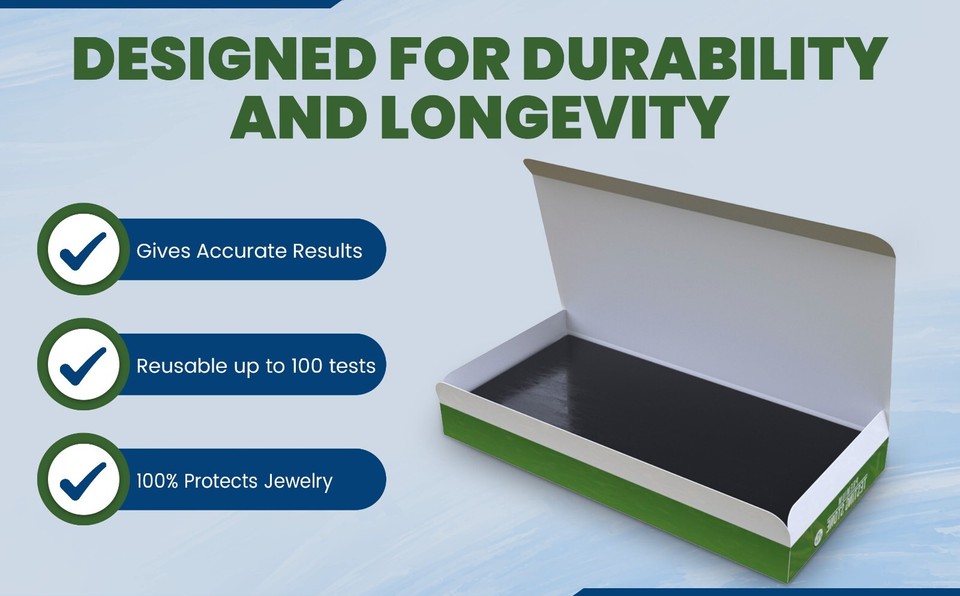 GOLD SILVER Test Acid Tester Kit 10k 14k .999 .925 Sterling Testing ...