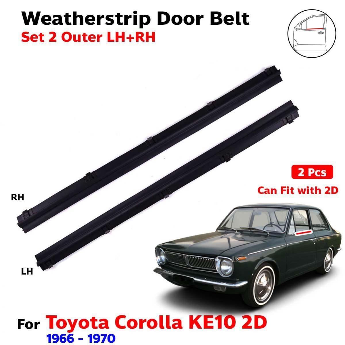 Fits Toyota Corolla KE10 2D 1966-70 Weatherstrip Door Beltline Out ...