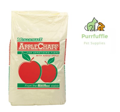 12.5KG MOLLICHAFF APPLECHAFF HORSE FOOD FEED CHAFF WITH DICED APPLE ...