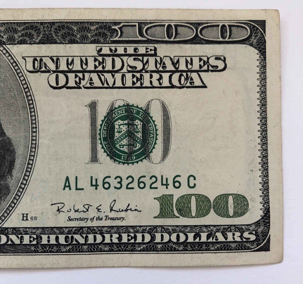 Download 1996 $100 Watermark 100 Dollar Bill PNG Image With, 55% OFF