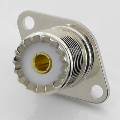 SO239 UHF Female Chassis Socket, Bulkhead Two Hole, PL259 Socket, 2 ...