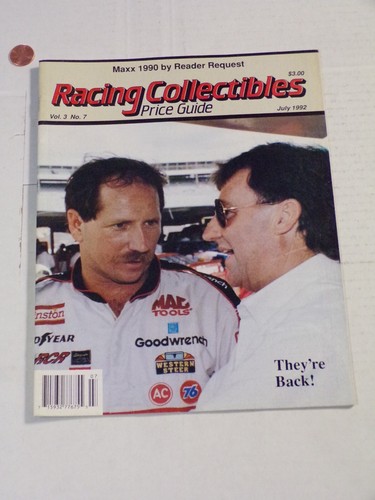 Racing Collectibles Price Guide July 1992, Dale Earnhardt - 082123JENON ...