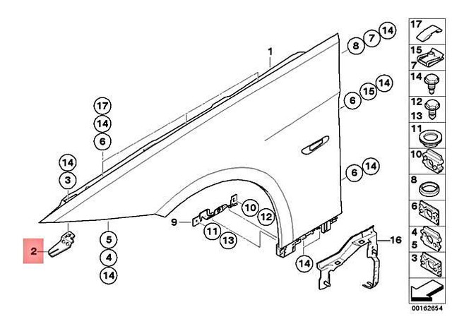 BMW 41317174887 Genuine OEM Factory Original Front Bracket for sale ...