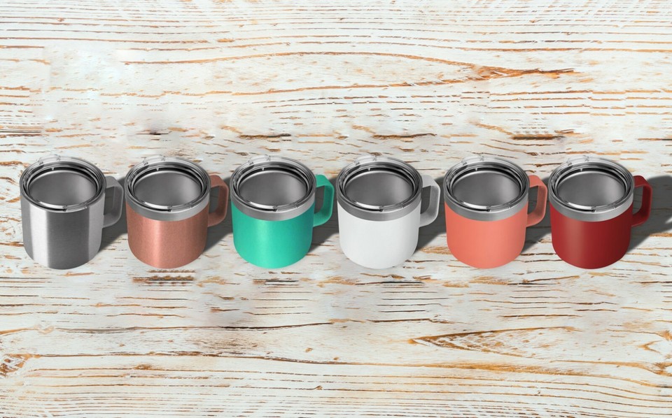 16oz Stainless Steel Mug Sip Lid Vacuum Double Wall Insulated Coffee ...