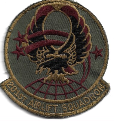 USAF PATCH 201 AIRLIFT SQUADRON US AIR FORCE SQUADRON PATCH | eBay