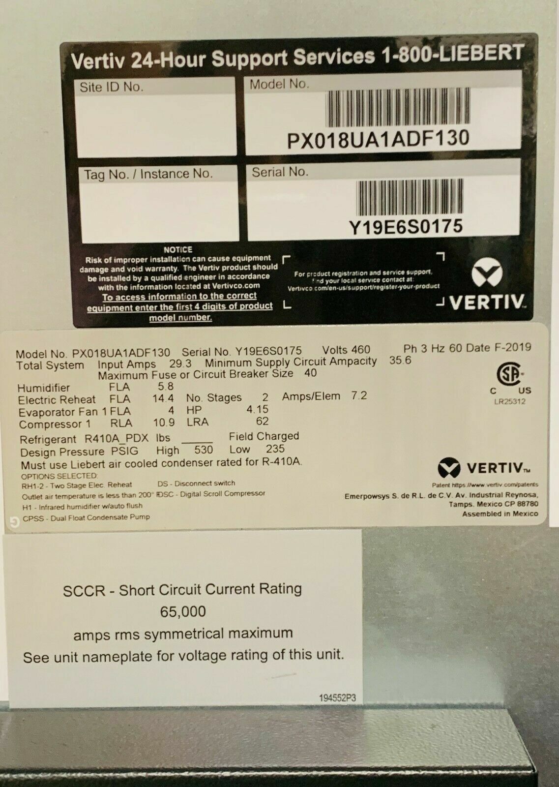 Liebert Vertiv Challenger PDX 5 Ton - NEW Surplus Unused | eBay