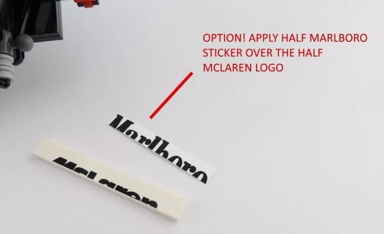 LEGO ICONS Senna F1 McLaren Mp4/4 Replacement Sponsorship Stickers ...