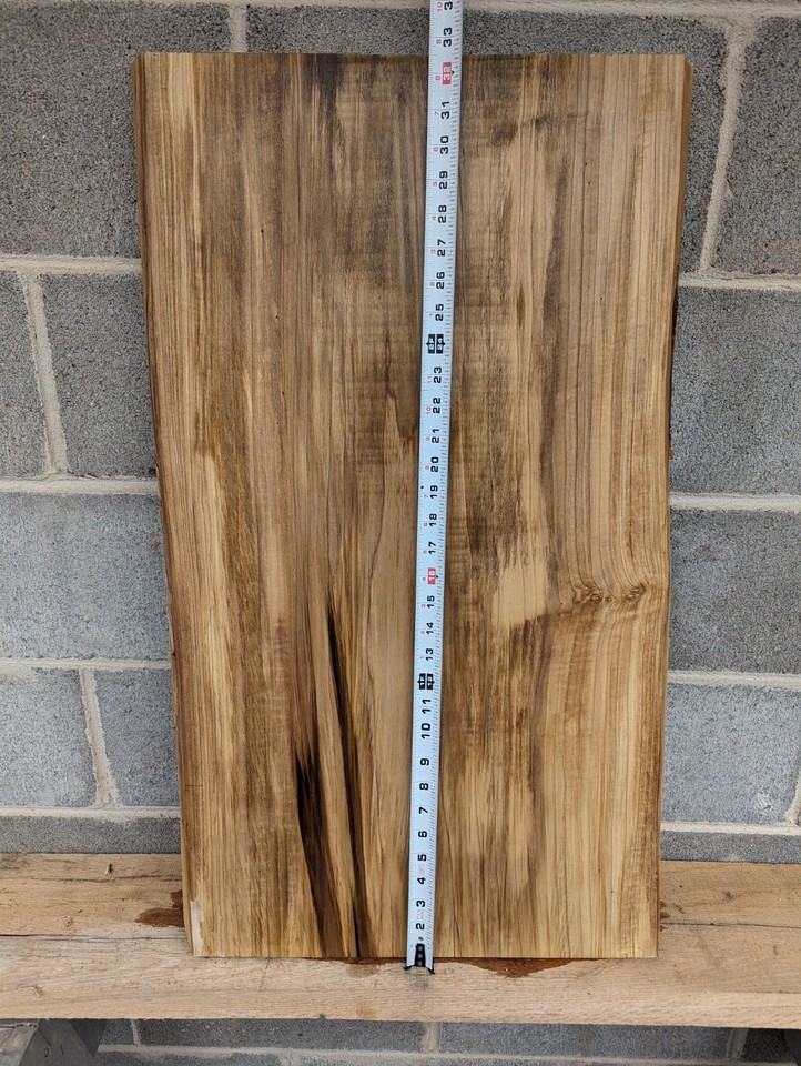 Tulip Poplar (Rainbow) slab (Live Edge) Spalted. Wide Slab, Great ...