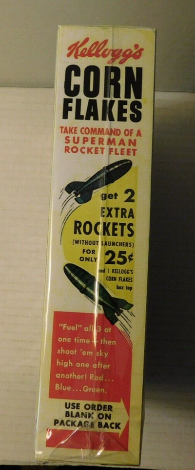Superman Kellogg's reproduction Cereal Box with Rocket ad | eBay