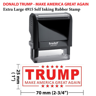 DONALD TRUMP - MAKE AMERICA GREAT AGAIN - 4915 Self Inking Stamp (Red ...