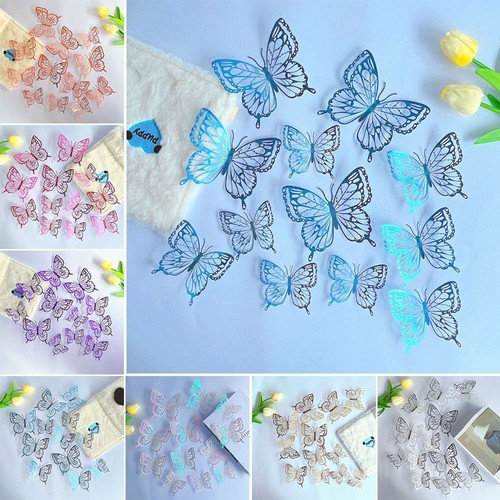 Laser Reflective Butterfly Wall Sticker Can Be Removed Decoration ...