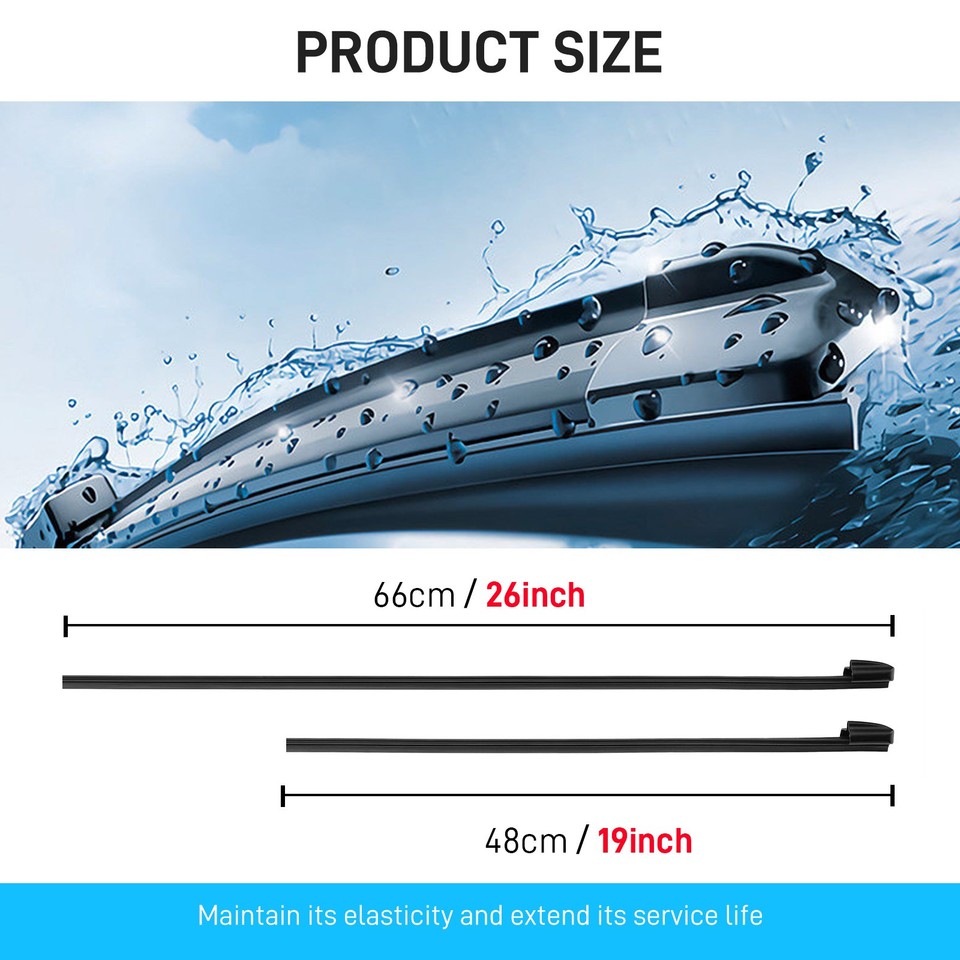 Premium Wiper Blade refills rubber strip Fit For Volvo XC60 2018-2023 ...
