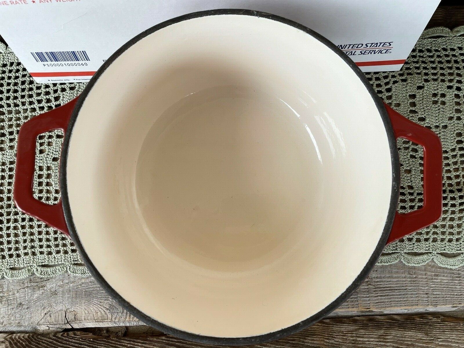 TECHNIQUE CAST IRON ENAMEL COATED POT DUTCH OVEN | eBay