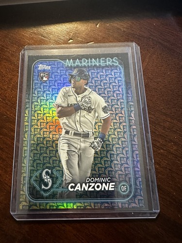 2024 Topps Series 1 #195 Dominic Canzone Holiday Foil Rookie Seattle ...