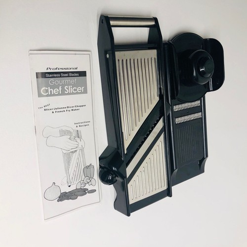 Professional Gourmet Mandoline Chef Slicer Set, Stainless Steel | eBay