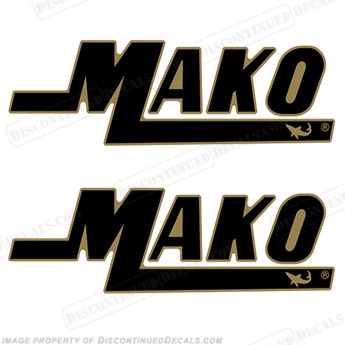 Fits Mako Boat Decals - 2 Color! 4" High x 20.5" Long | eBay