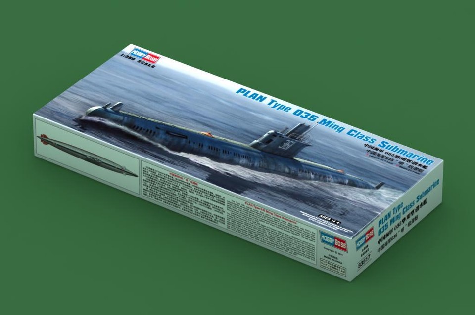 HobbyBoss 83517 Chinese Submarine Type 035 'Ming' Class 1/350 Scale ...