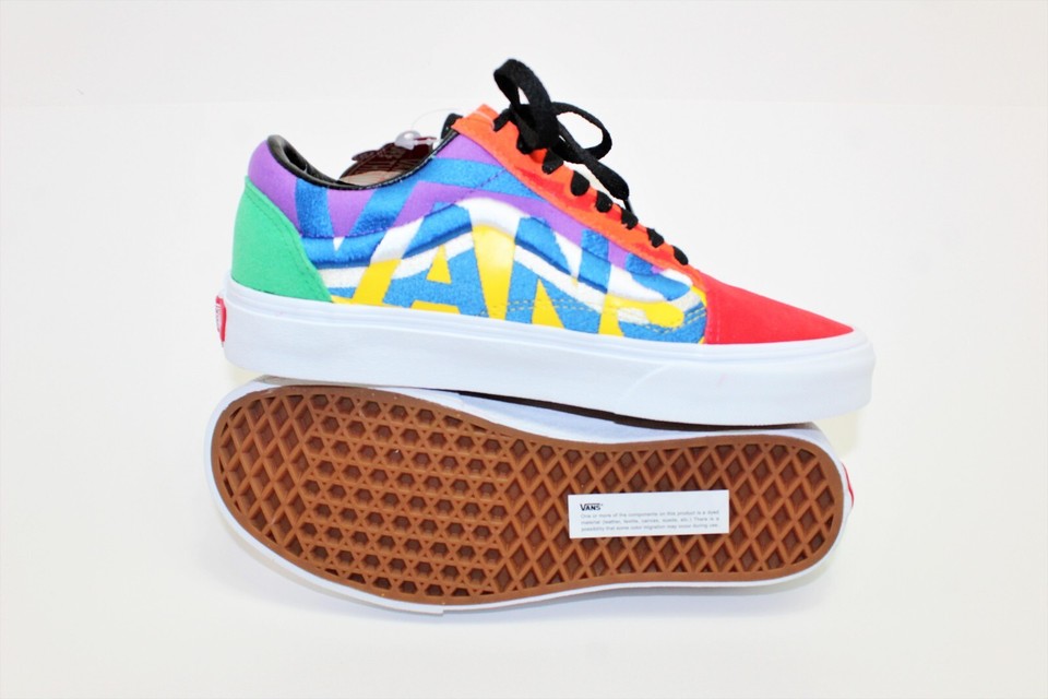 Vans Old Skool Skate Shoe Multicolor MultiFabric 721454 Men's 6.5 | eBay