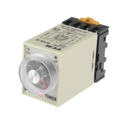 Time Relay 24VAC 10S 8 Terminals Range Adjustable Delay Timer AH3-3 ...