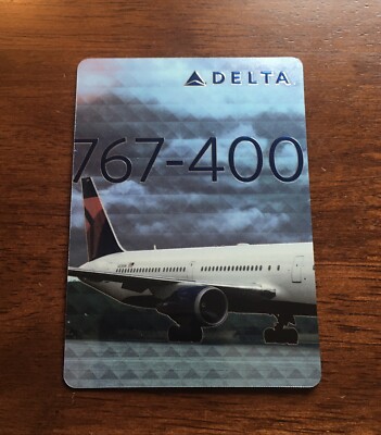 2016 Delta Air Lines Boeing 767-400 Aircraft Pilot Trading Card #51 | eBay