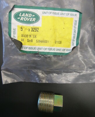 GENUINE Range Rover Classic LT77 Gearbox Filler Level Plug - 3292 - 1 ...