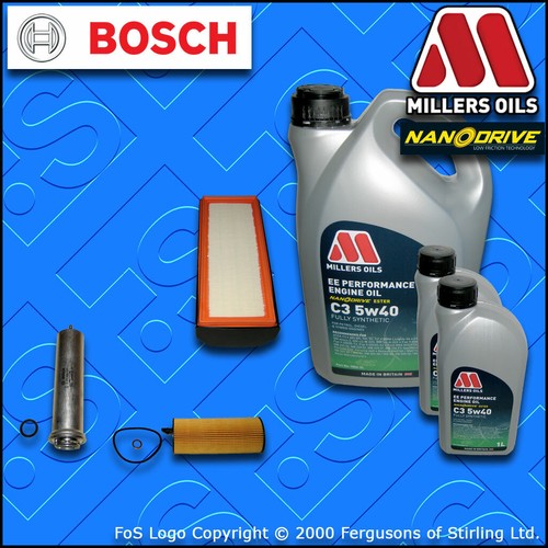 SERVICE KIT for BMW X5 (F15) M50D OIL AIR FUEL FILTERS +EE 5w40 OIL ...