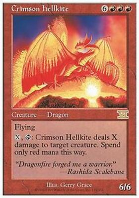MRM FR/VF Escouflenfer Pourpre - Crimson Hellkite MTG magic 6TH | eBay