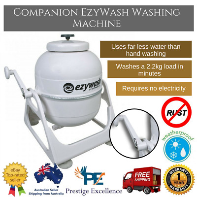 New Companion EzyWash Economical Hand Driven Washing Machine Camping ...