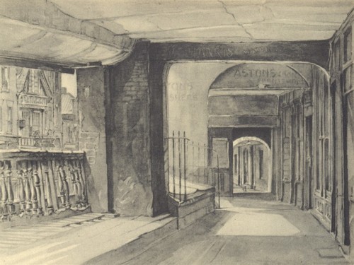 CHESTER. Row, Watergate Street. Cheshire. By Sidney Causer 1948 old ...