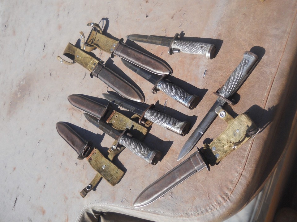 10 Turkish Military Issue M1 Garand Rifle Bayonet M-5A1 model w ...