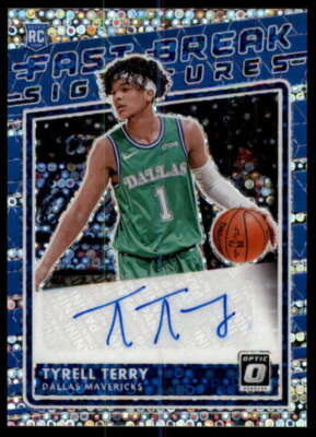 Tyrell Terry Rookie Card Card 2020-21 Donruss Optic Fast Break ...