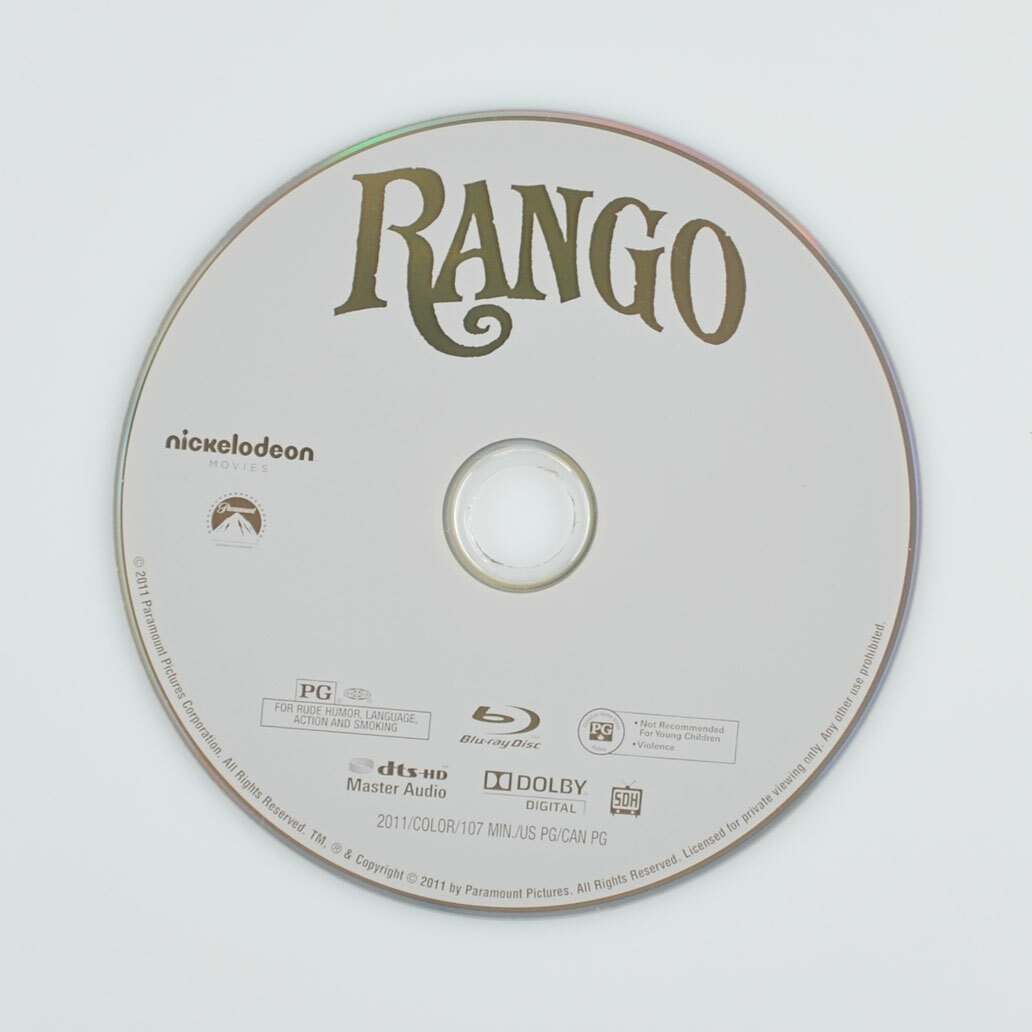 Rango (Blu-ray Disc, 2011) - DISC ONLY 883929301041| eBay