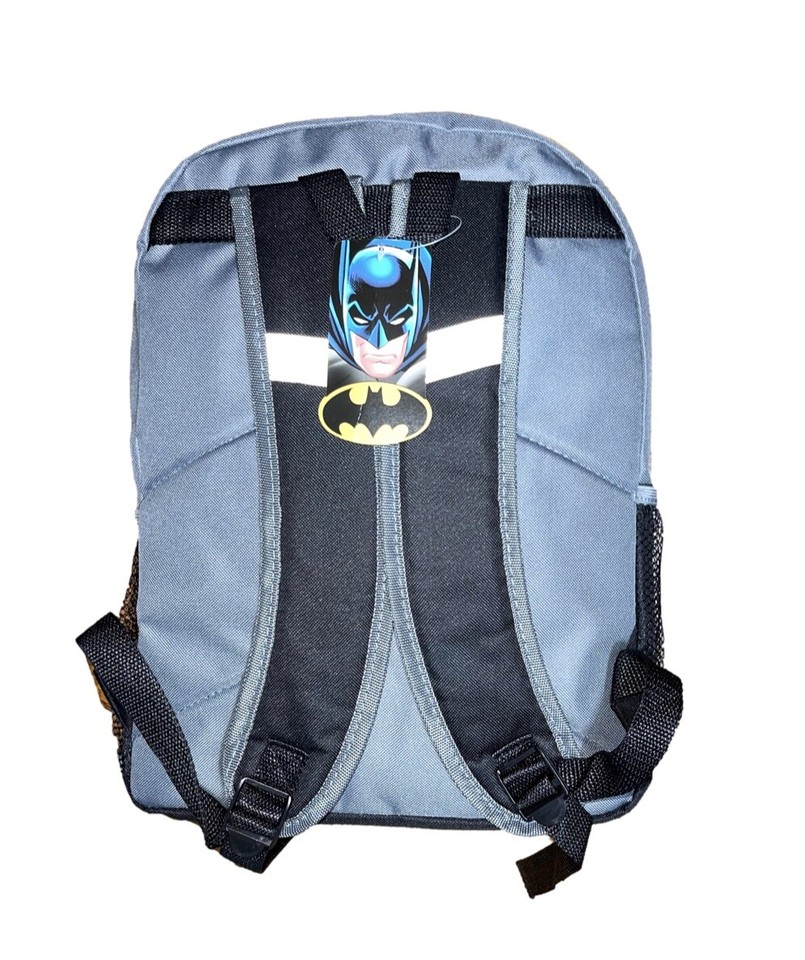 Batman Kids Backpack, 2 Zippered Compartments, Padded Back & Straps NWT ...