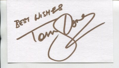 TOM JONES signed AUTOGRAPH 9662 | eBay