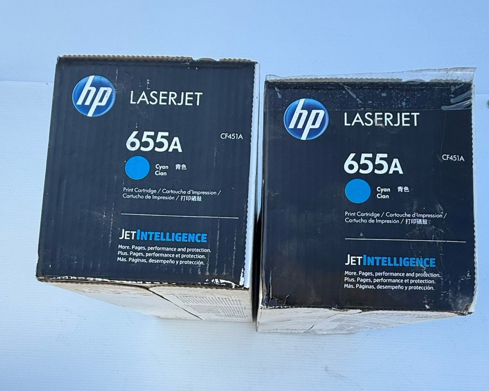 HP 655A (CF451A) Cyan LaserJet Toner Cartridge 889894325426| eBay