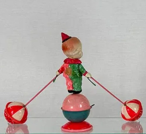 CK JAPAN WIND UP DIZZY CLOWN MUSICAL BALLS TOY | eBay
