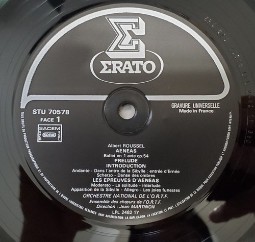 Orchestre National De France, Jean Martinon, Albert Roussel, Chœur de ...