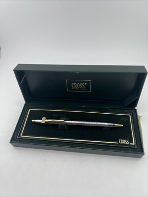 Cross MOBIL Chrome and Gold Trim 3302 Pen in Box READ!!! | eBay